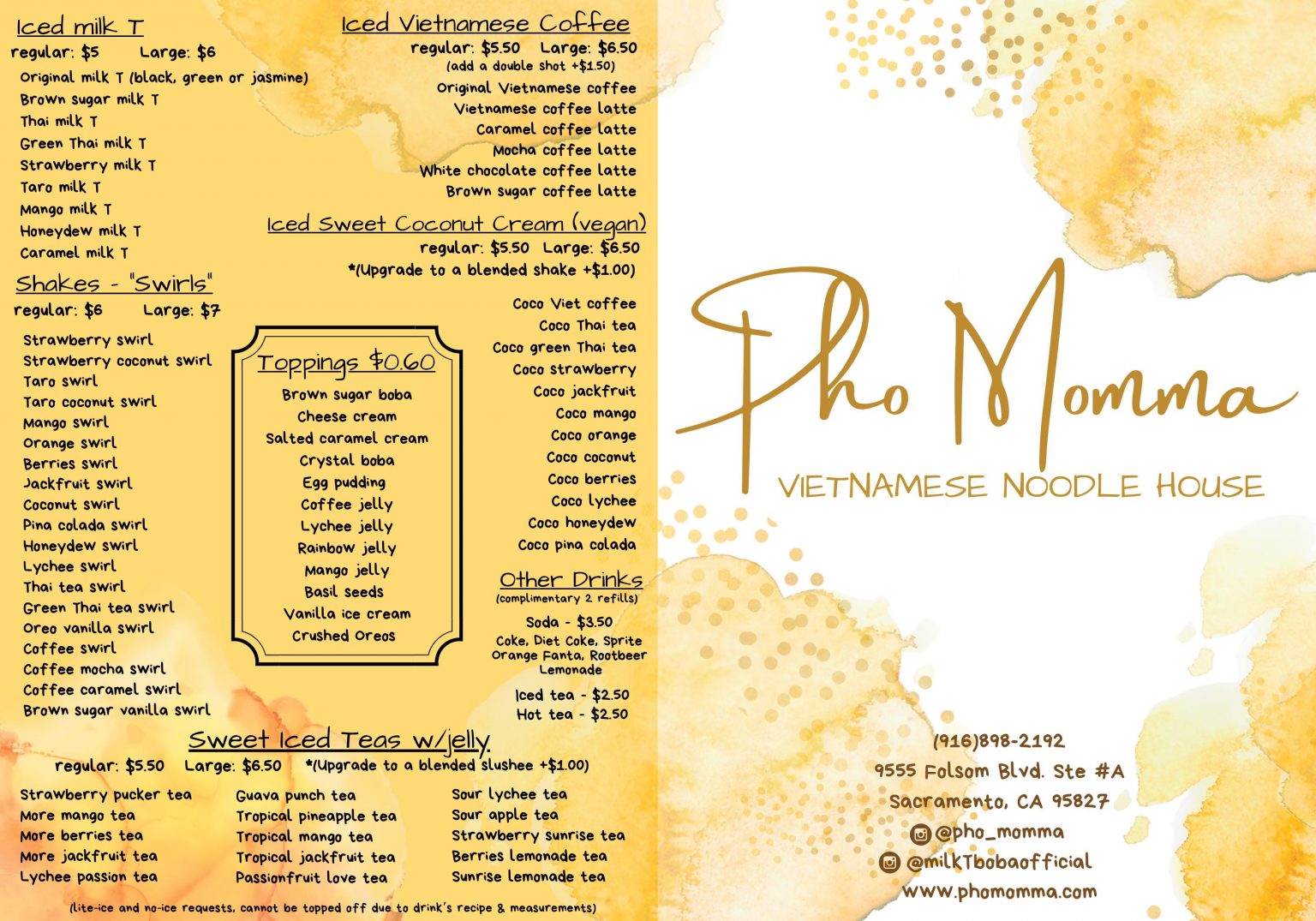 Pho Momma – Authentic Vietnamese Noodle House in Sacramento California ...